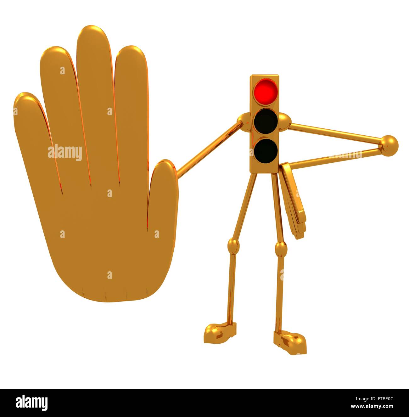 traffic light red light stop signal to stop passage is closed Stock ...