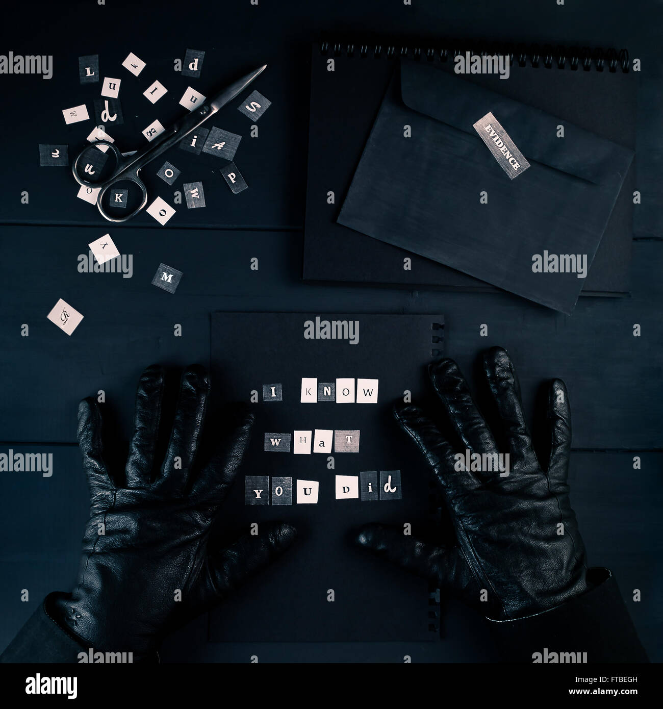 Blackmailer letter hi-res stock photography and images - Alamy