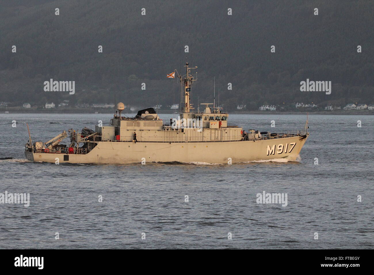 BNS Crocus (M917), a Flower-class (Tripartite) minehunter of the ...