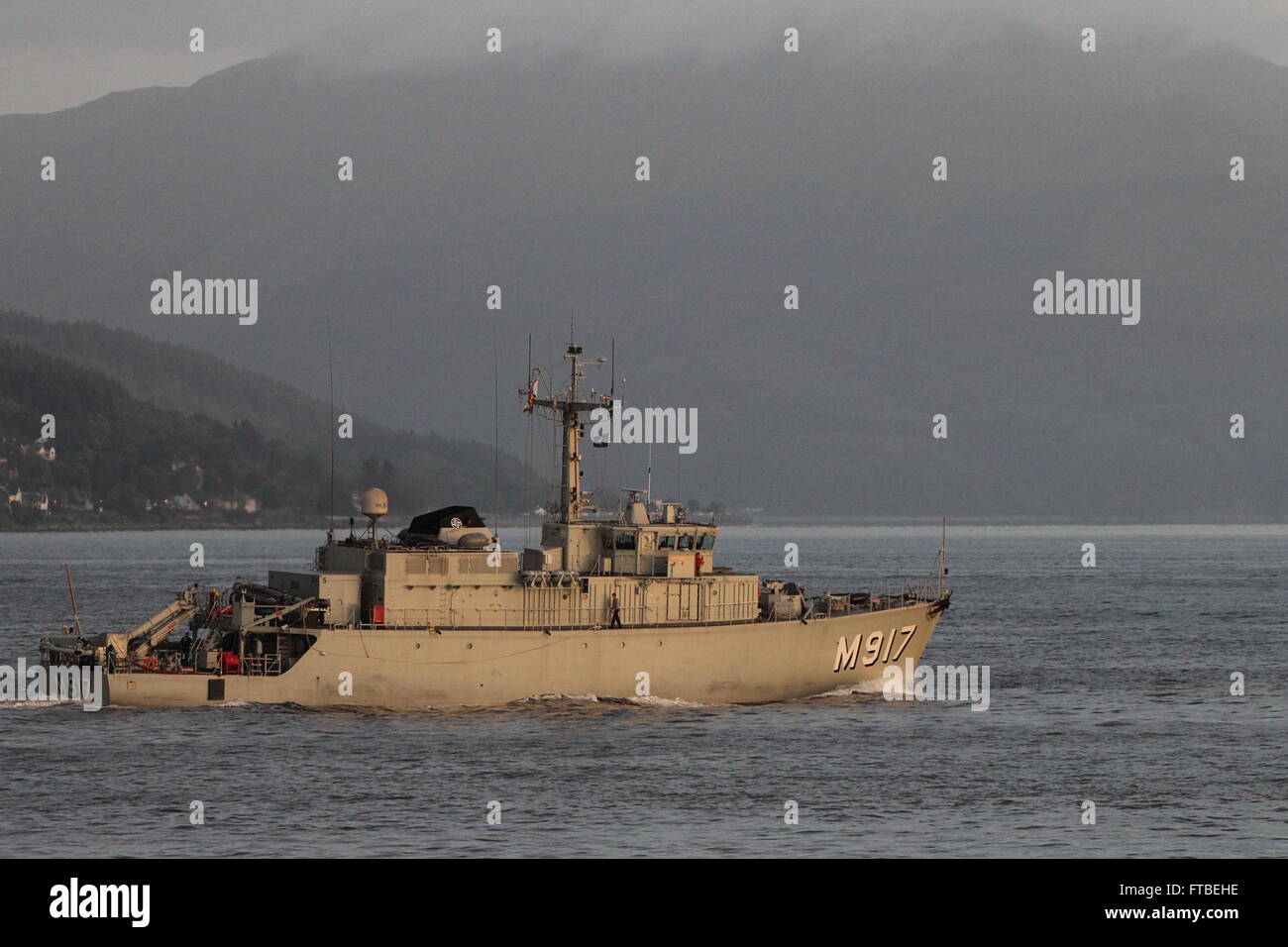 BNS Crocus (M917), a Flower-class (Tripartite) minehunter of the ...
