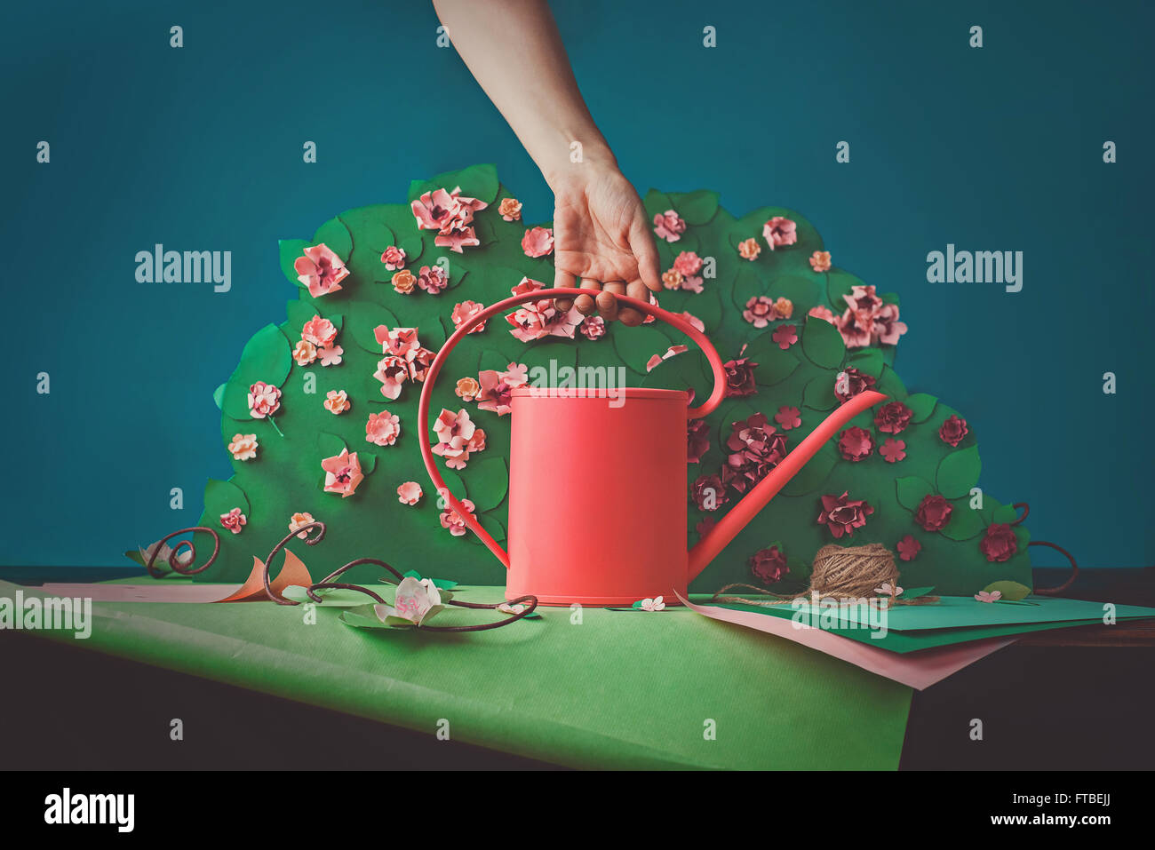 Artificial paper flower hi-res stock photography and images - Alamy