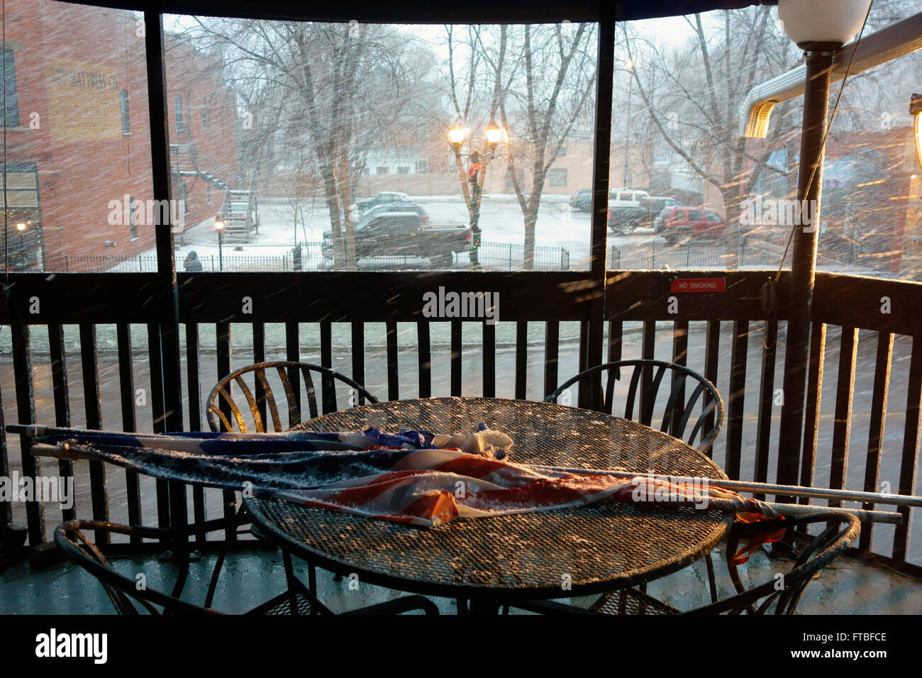 Snow storm in Colorado Springs, Colorado, USA Stock Photo - Alamy