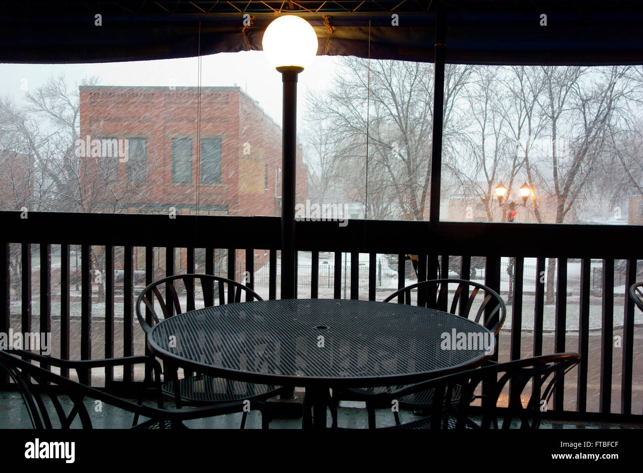 Snow storm in Colorado Springs, Colorado, USA Stock Photo - Alamy