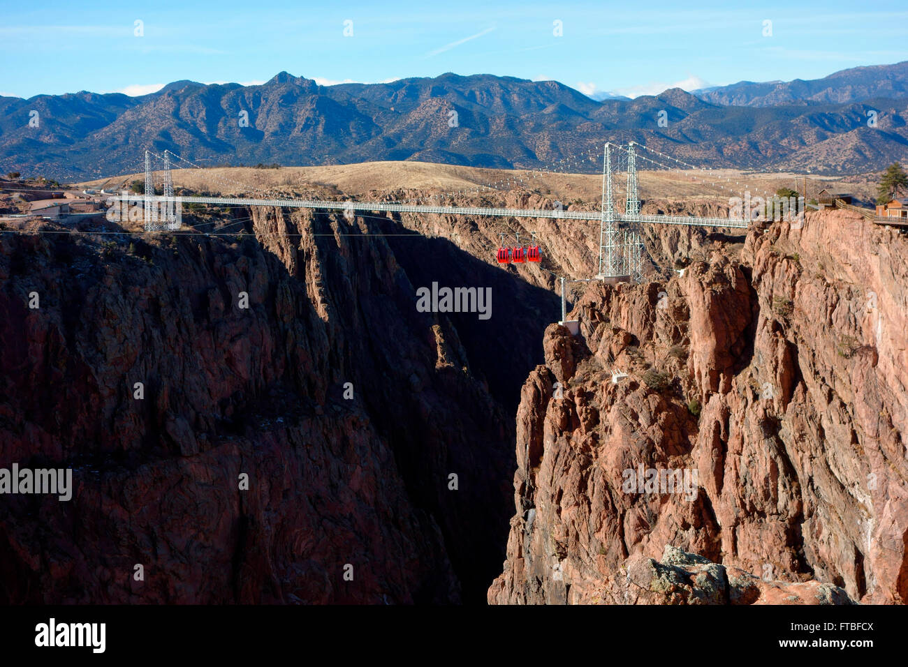 Cable car and the Royal Gorge Bridge, Colorado, USA Stock Photo - Alamy