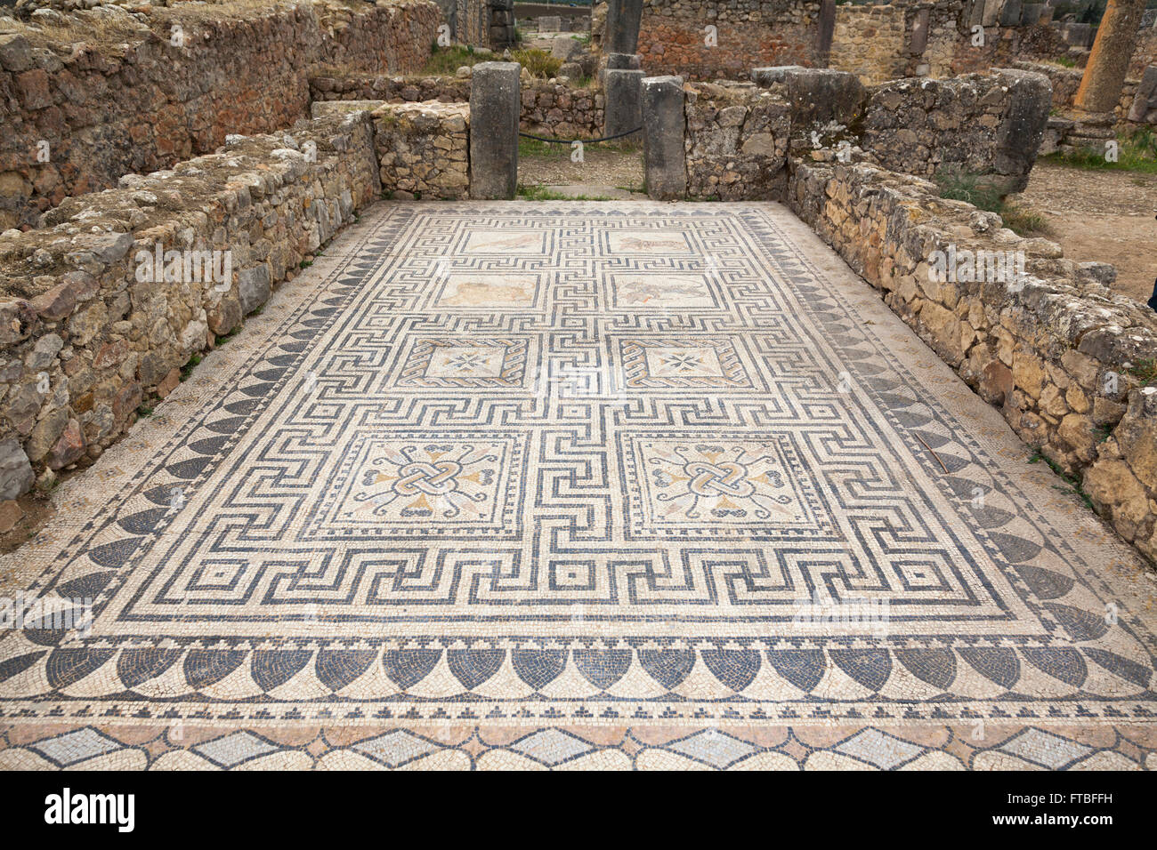 Volubilis UNESCO World Heritage Site, Morocco - Roman Ruins and mosaics ...