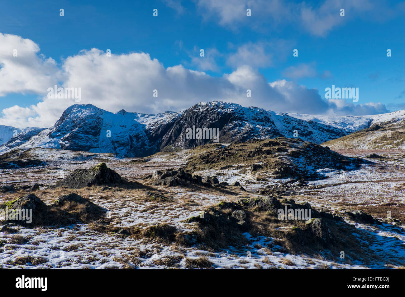 Harrison stickle and pavey ark the lake district hi-res stock ...