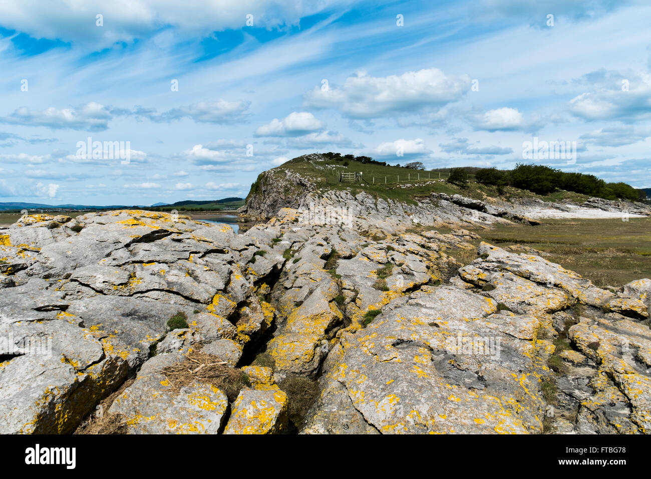 View back to Humphrey Head, Cumbria Stock Photo - Alamy