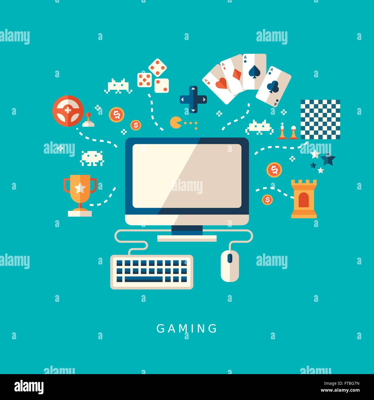Indie game design Stock Vector Images - Alamy