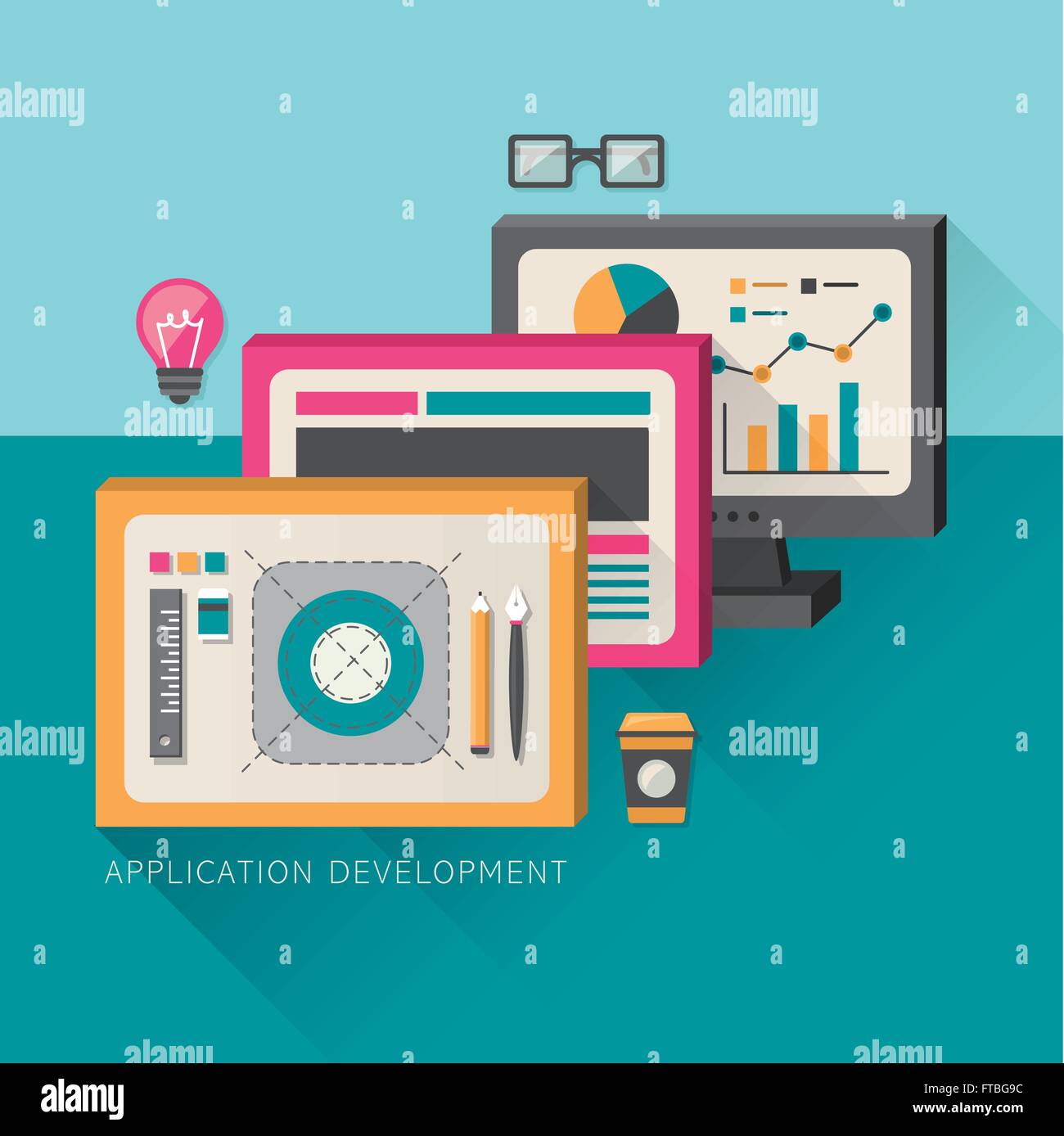 Build computer background Stock Vector Images - Alamy