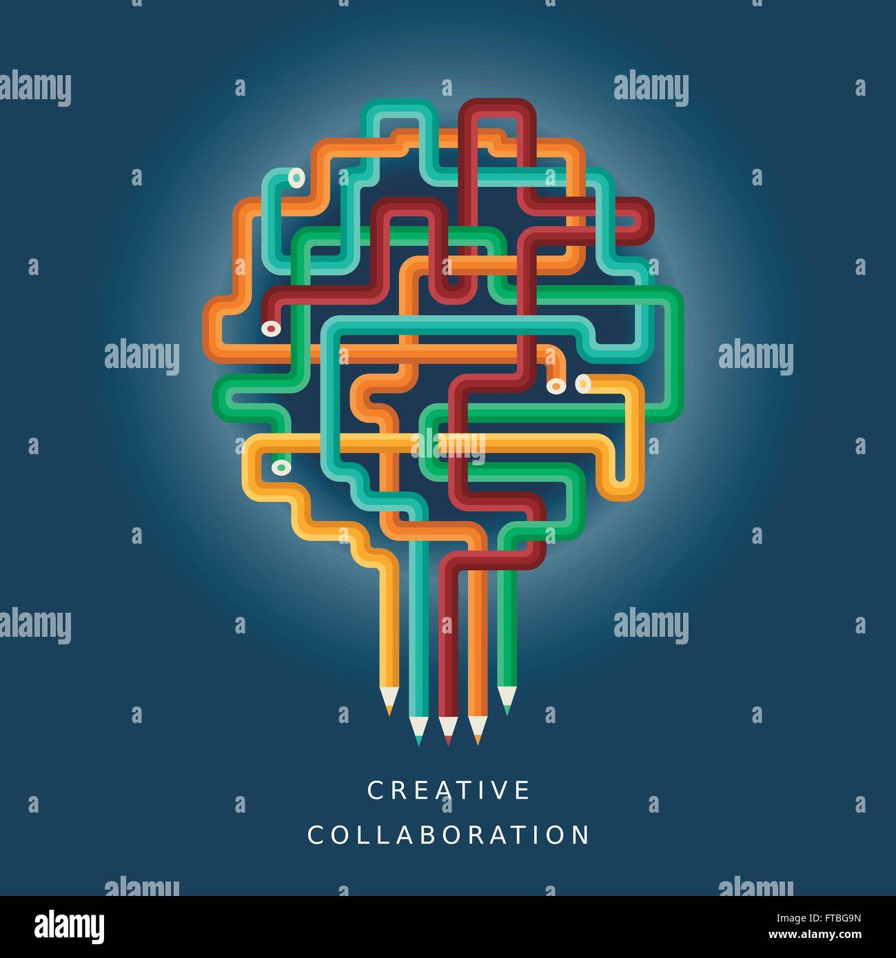 Collaboration Stock Vector Images Alamy