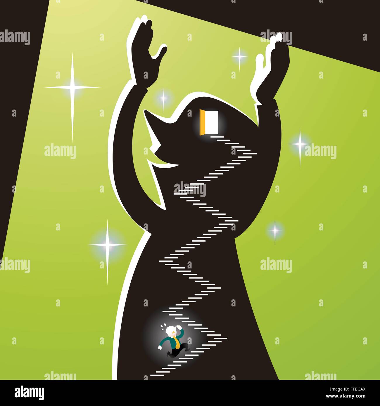 Man running stairs Stock Vector Images - Alamy