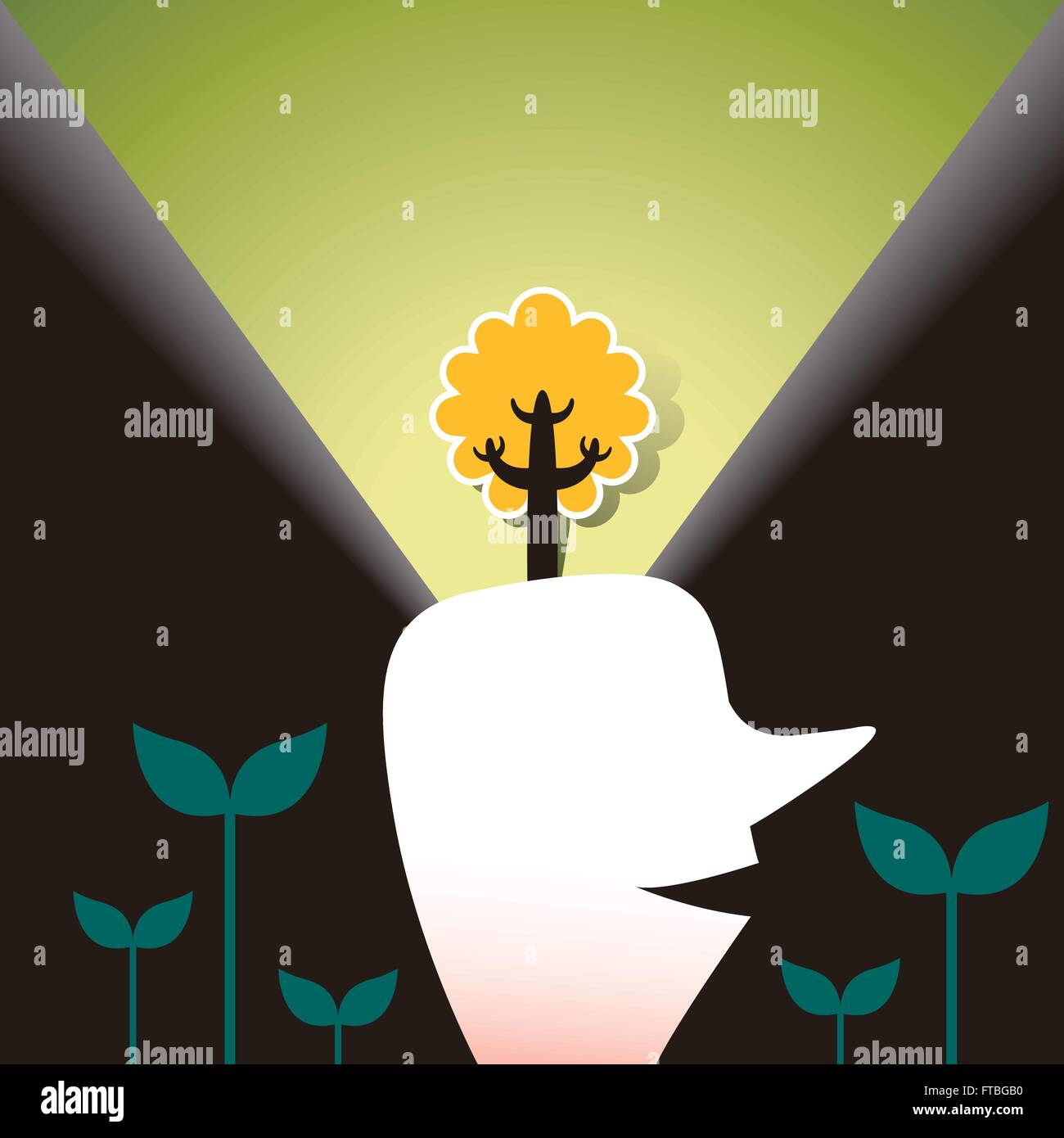 flat design vector illustration concept of growth Stock Vector Image ...