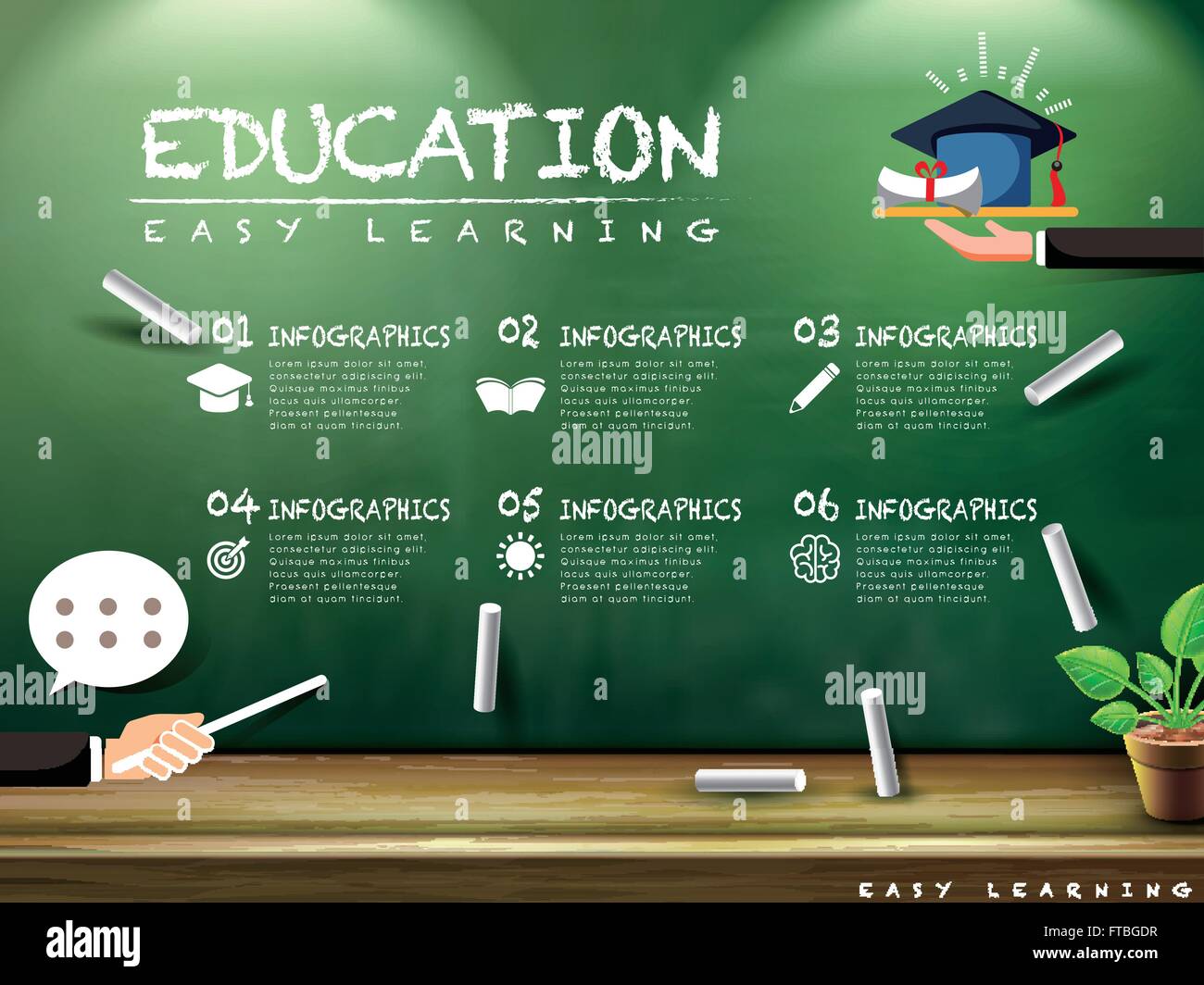 Language blackboard Stock Vector Images - Alamy