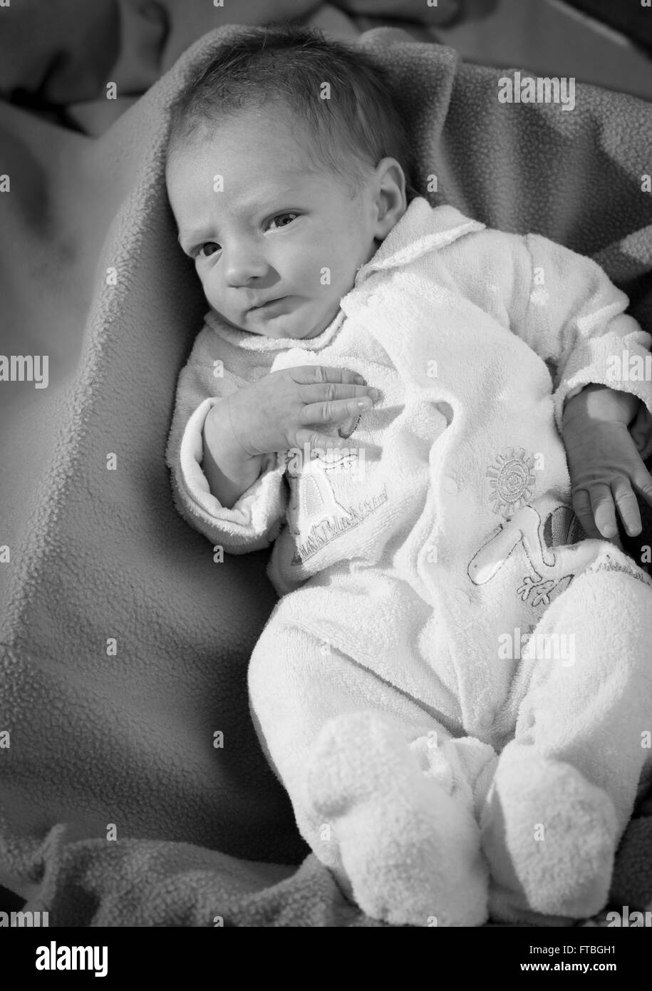 Baby, boy, 3 weeks old Stock Photo - Alamy