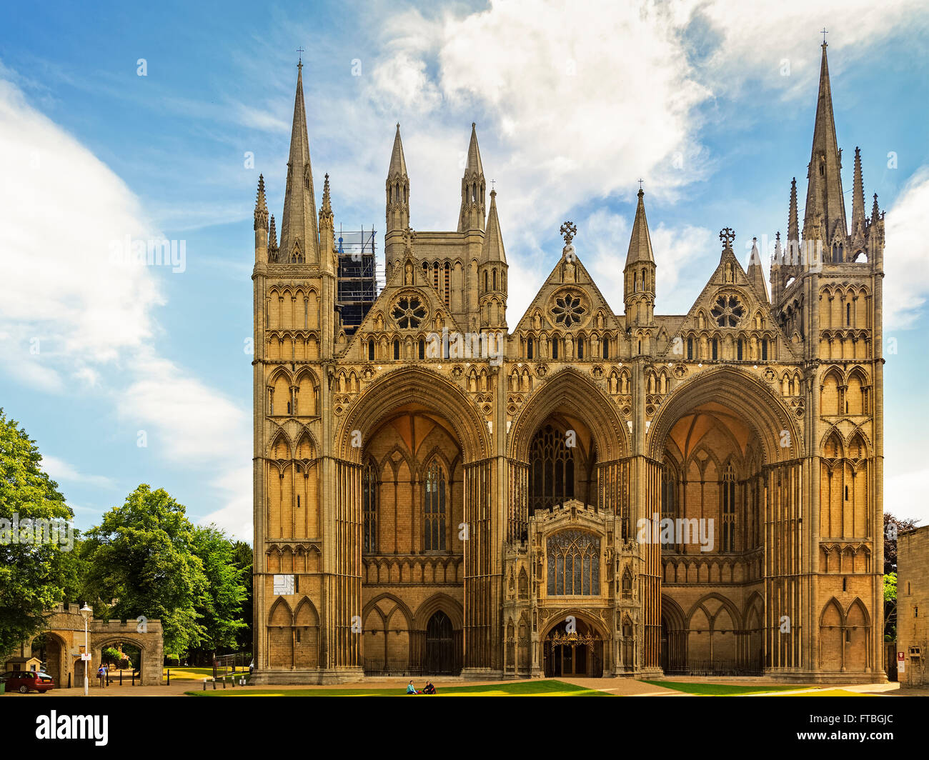 Peterborough Cathedral west front, Cambridgeshire, England, United ...