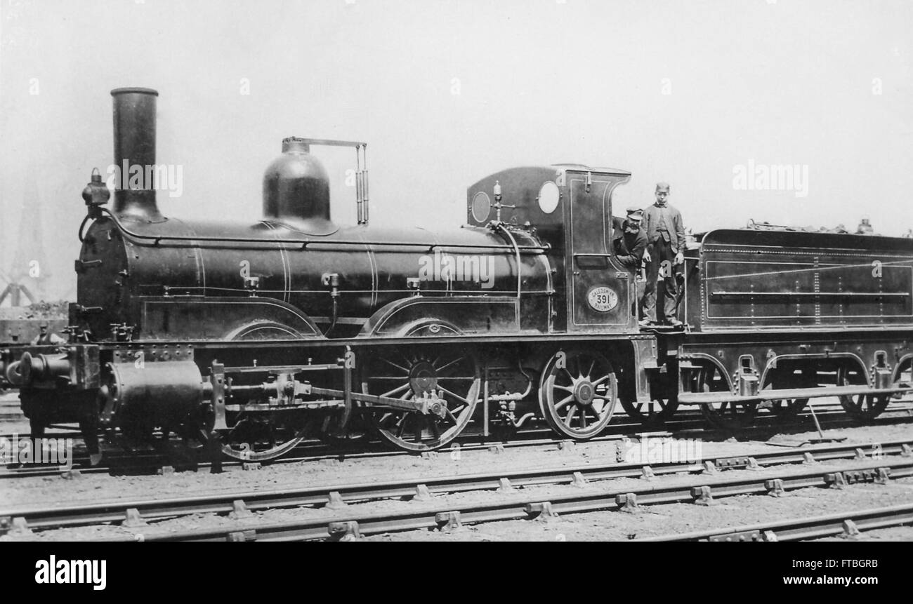 Brittain Caledonian Railway Class 324 0-4-2 goods tender locomotive No ...