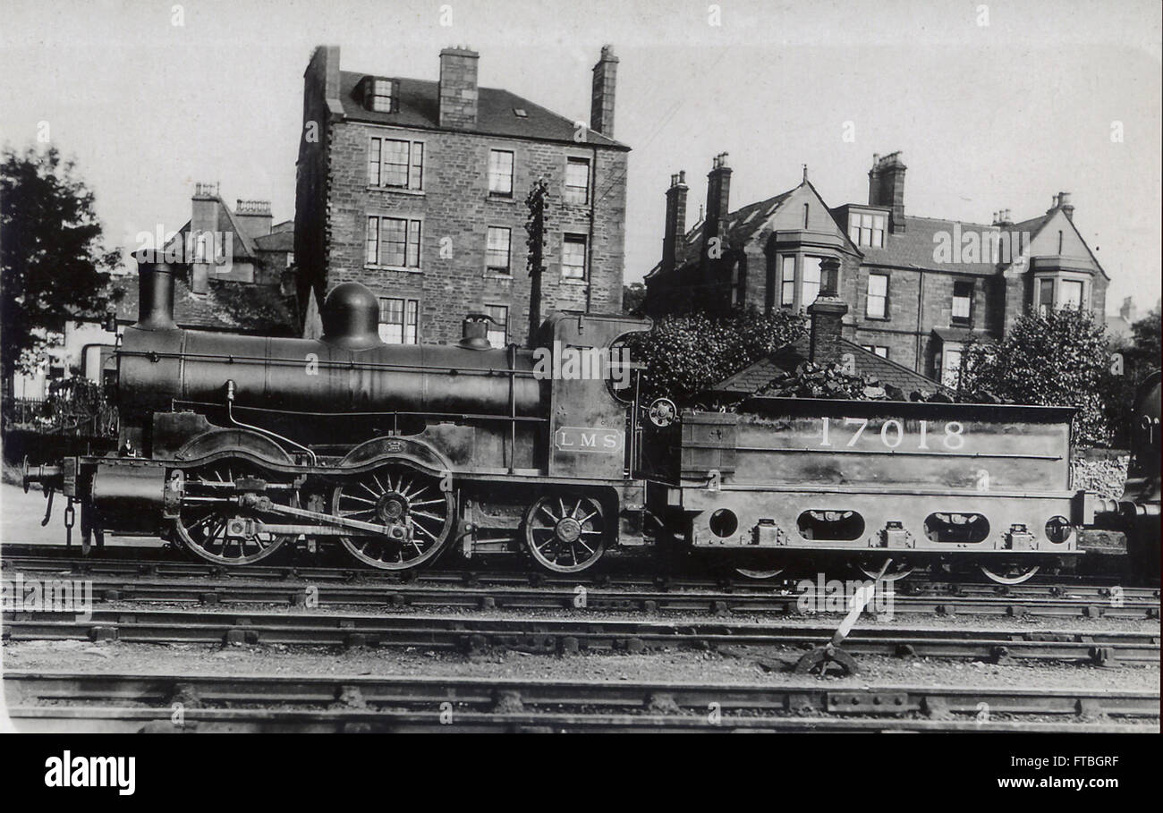 Caledonian Railway 670 Class 0-4-2 steam locomotive 675 as LMS No.17018 ...