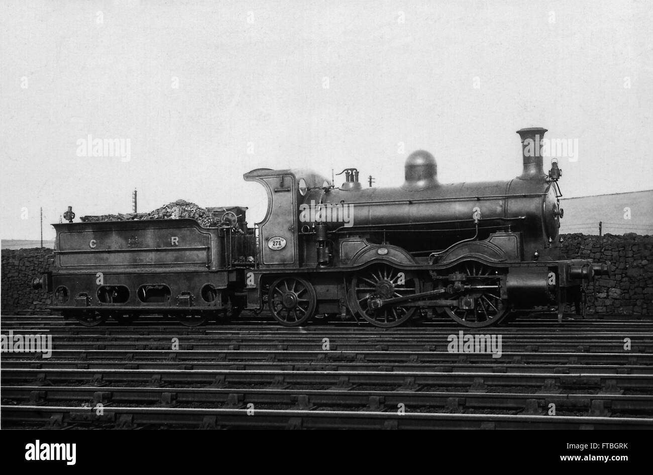 Caledonian Railway 670 Class 0-4-2 steam locomotive No.278 in ...
