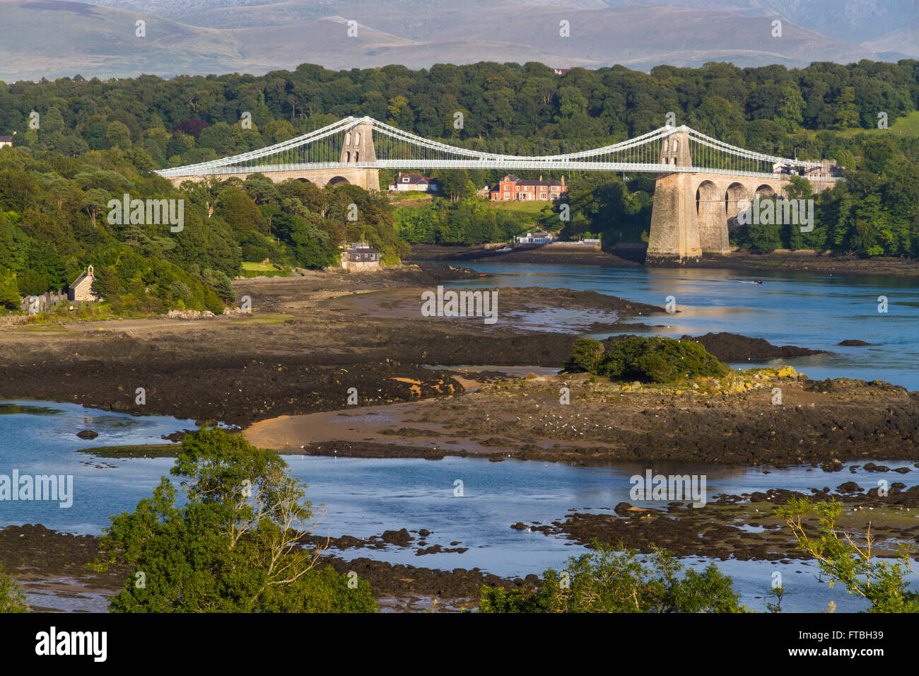 Thomas Telford’s Menai Bridge carries a road across the Menai Straits ...