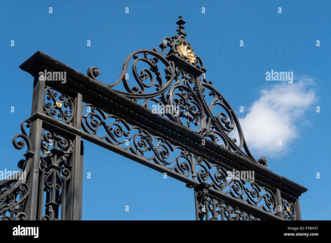 The Vanderbilt Gate at the entrance of The Conservatory Garden, Central ...
