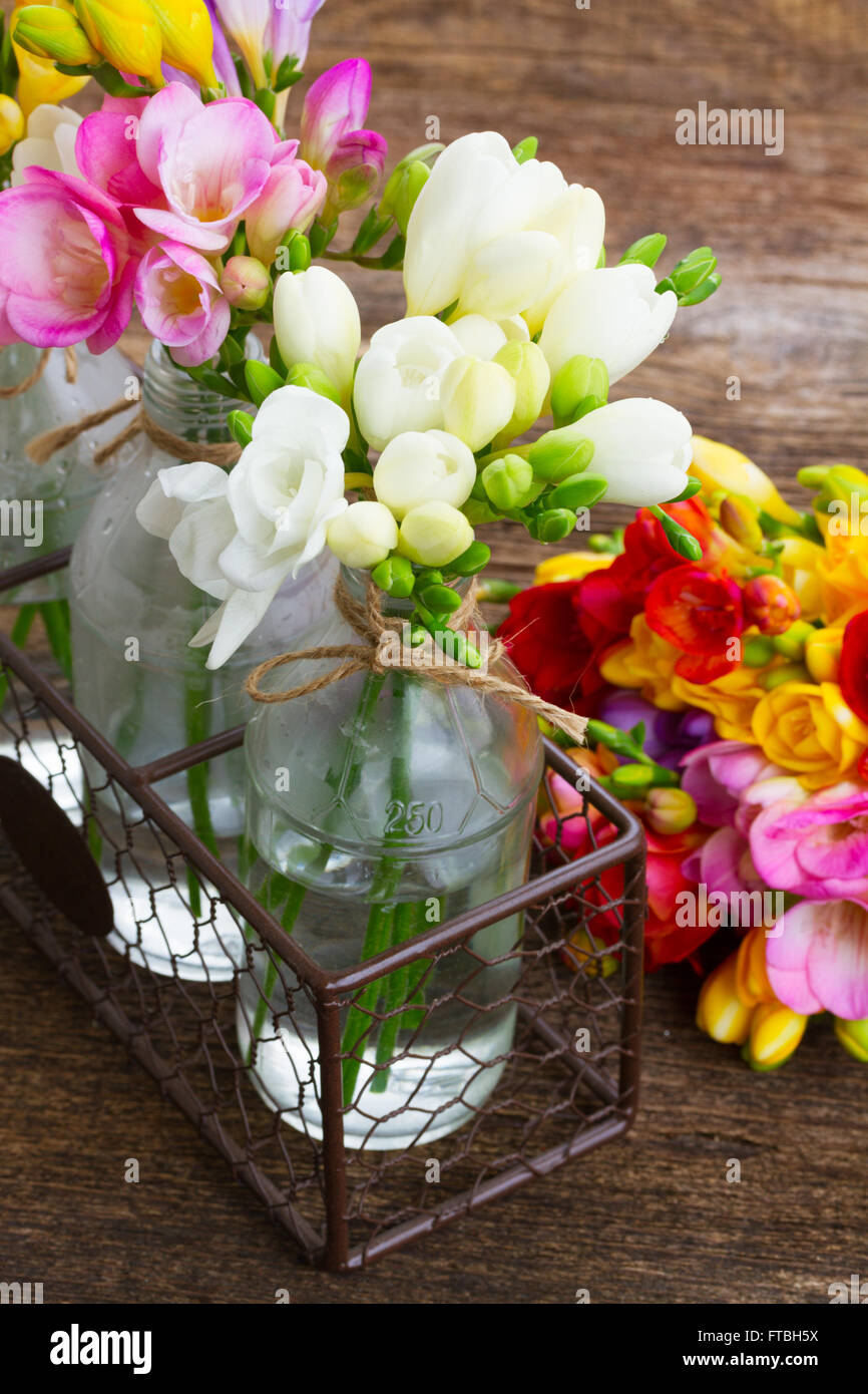 Freesias garden border hi-res stock photography and images - Alamy