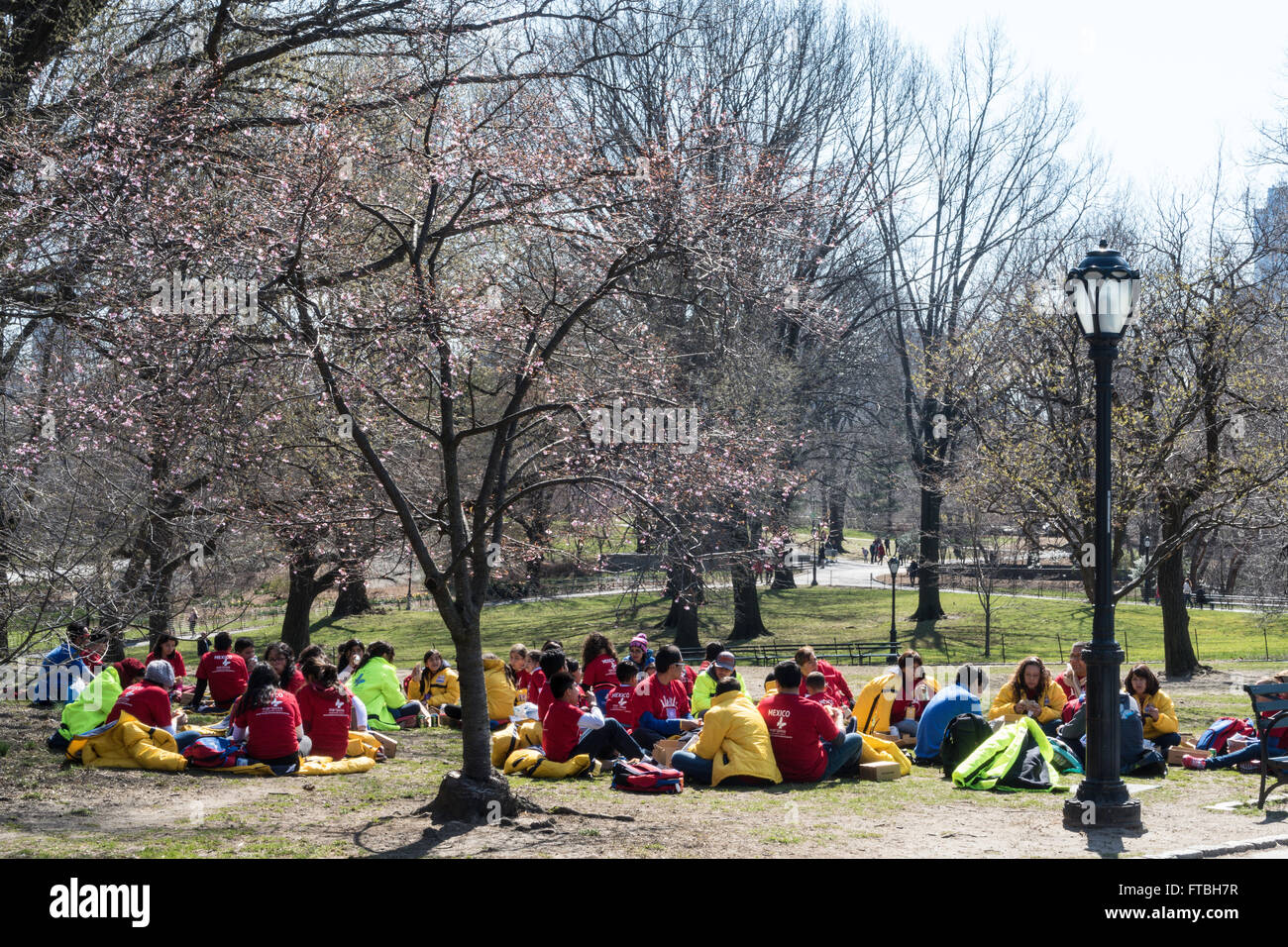 High School Class Outing, Central Park, NYC, USA Stock Photo - Alamy