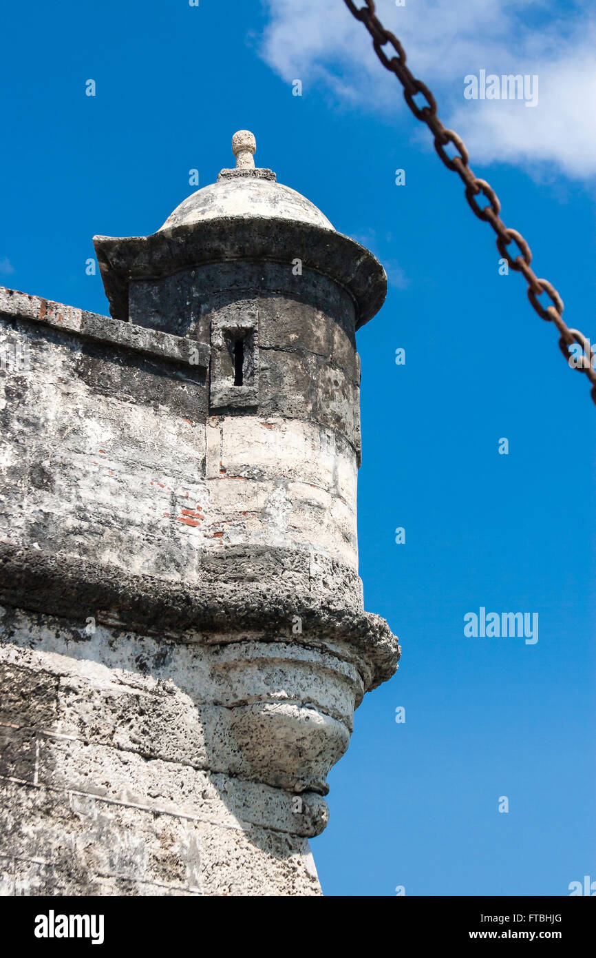 Bartizan at San Fernando de Bocachica Fort Stock Photo - Alamy