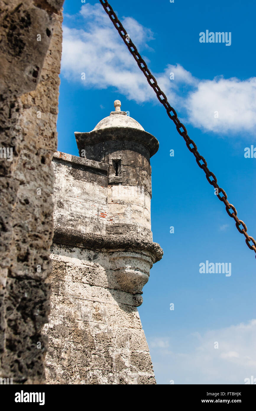 Bartizan at San Fernando de Bocachica Fort Stock Photo - Alamy