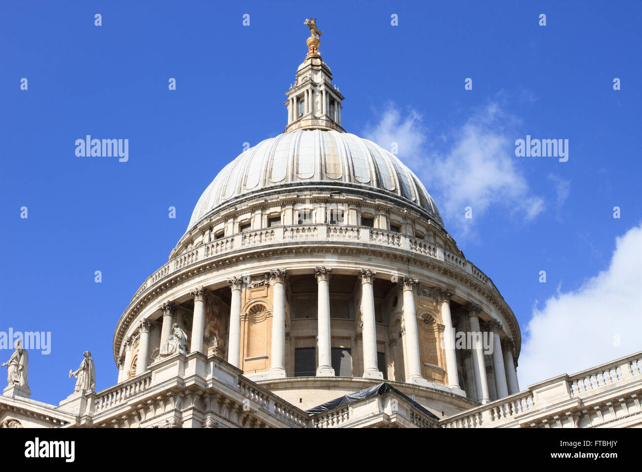 Dome of St. Paul's Cathedral in London, England, as seen from Festival ...