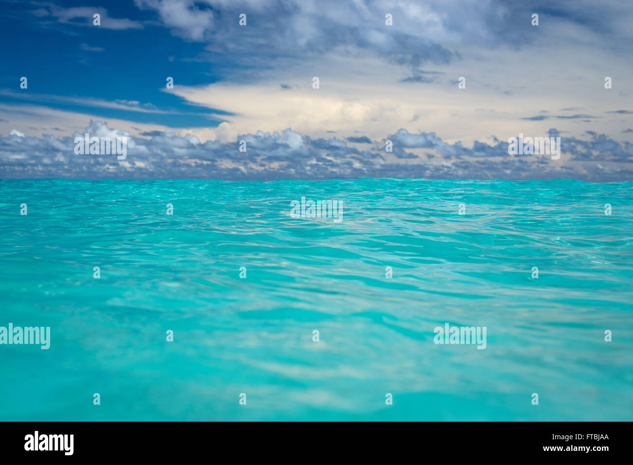 Beautiful clear water of the Seychelles Stock Photo - Alamy