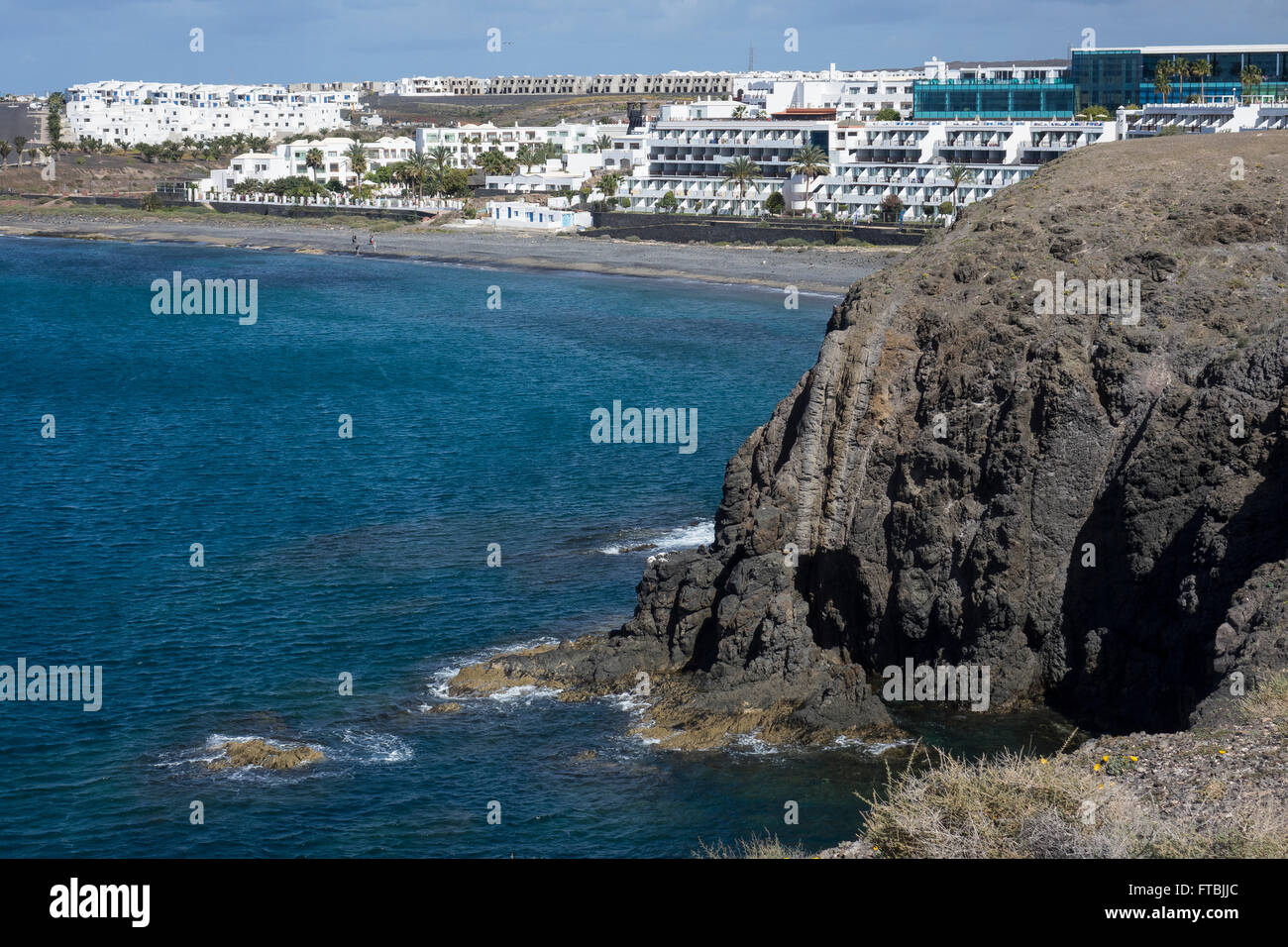 Spain, Canary islands, Lanzarote, Playa Blanca, Playa de las Coloradas ...
