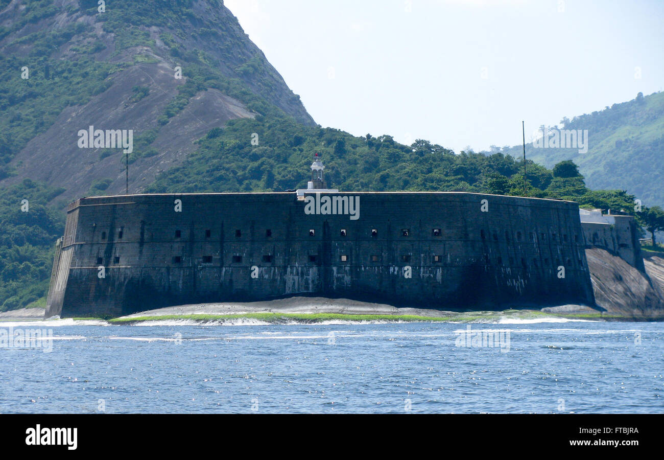 Spectacular panorama of Rio de Janeiro, Brazil - military fort view ...