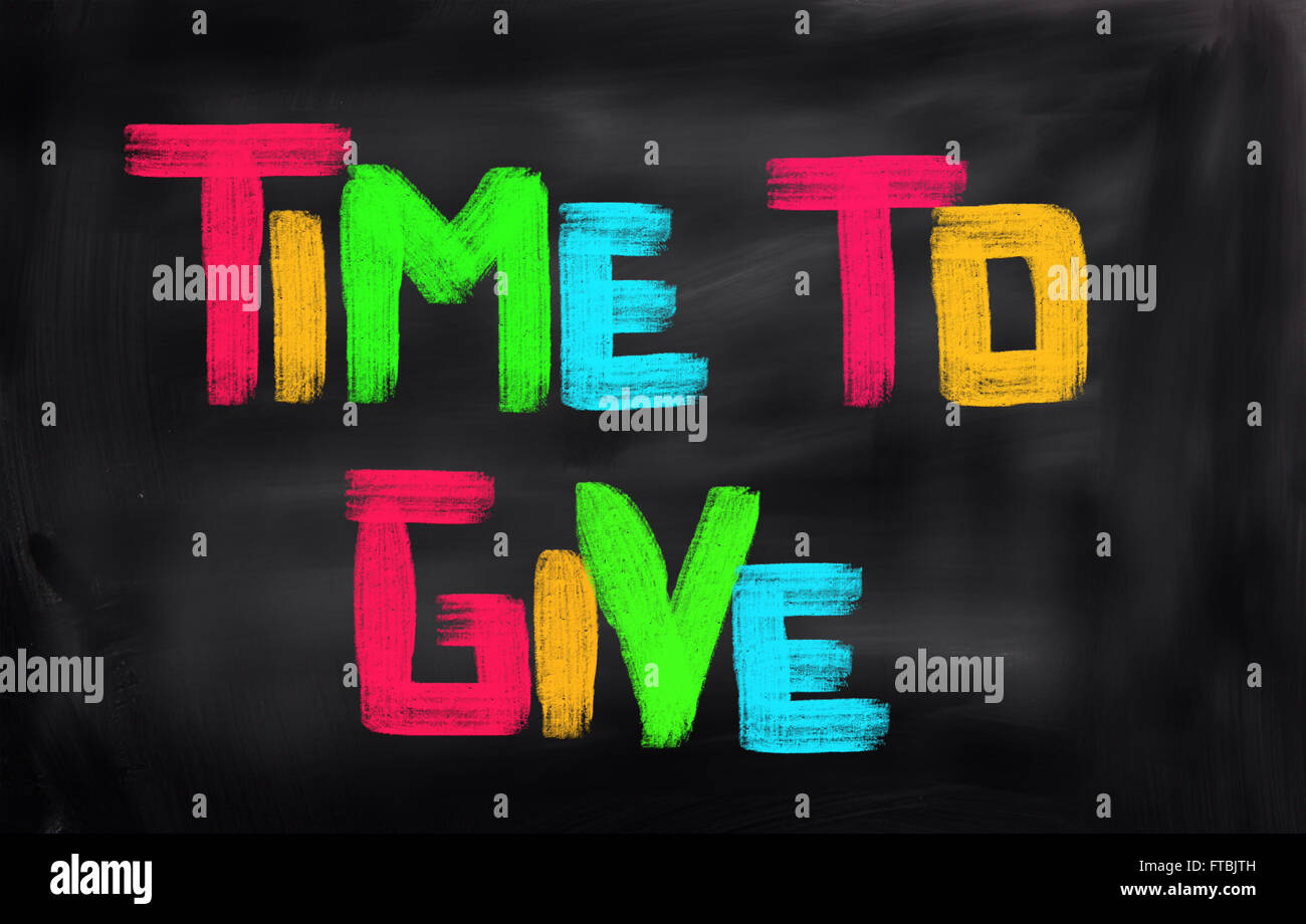 Time To Give Concept Stock Photo - Alamy