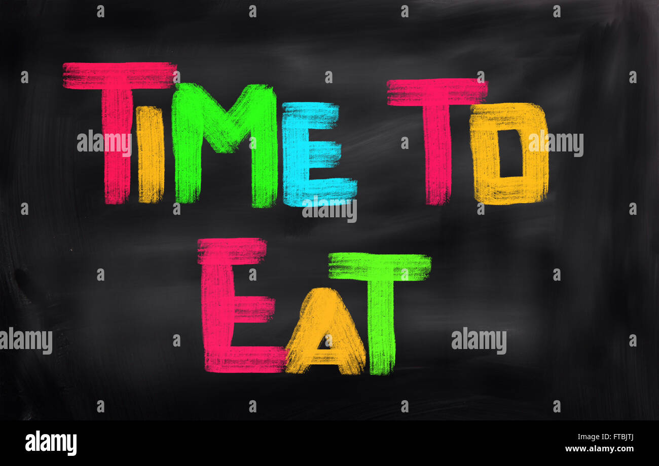 Time To Eat Concept Stock Photo - Alamy