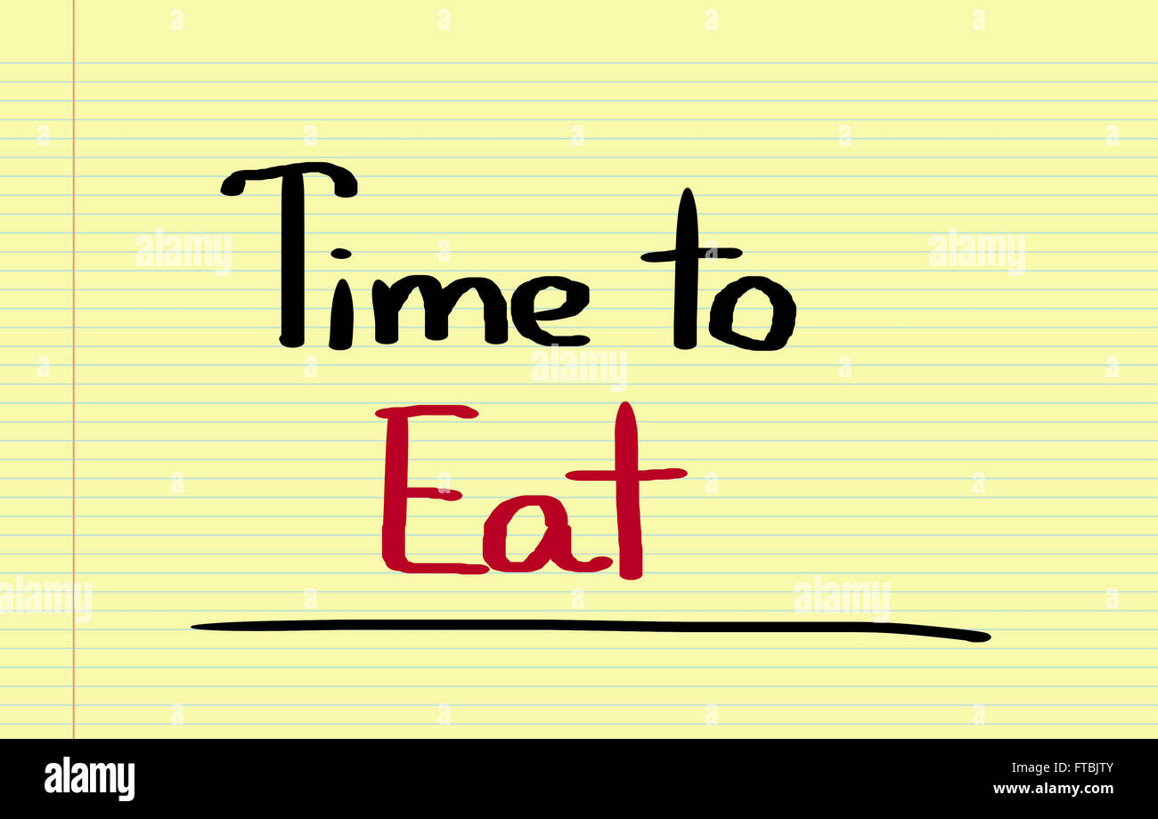 Time To Eat Concept Stock Photo - Alamy