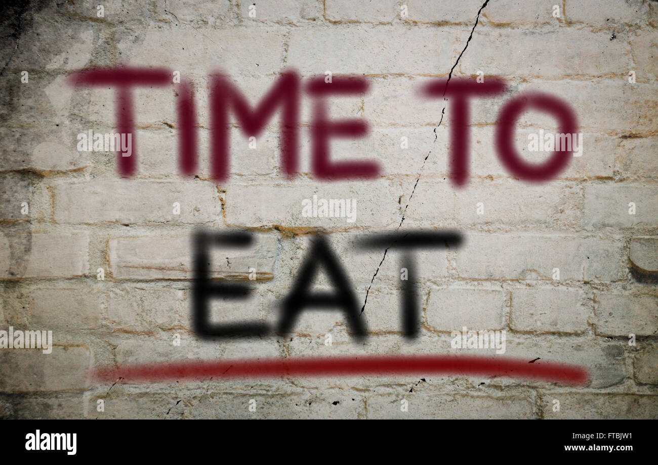 Time To Eat Concept Stock Photo - Alamy