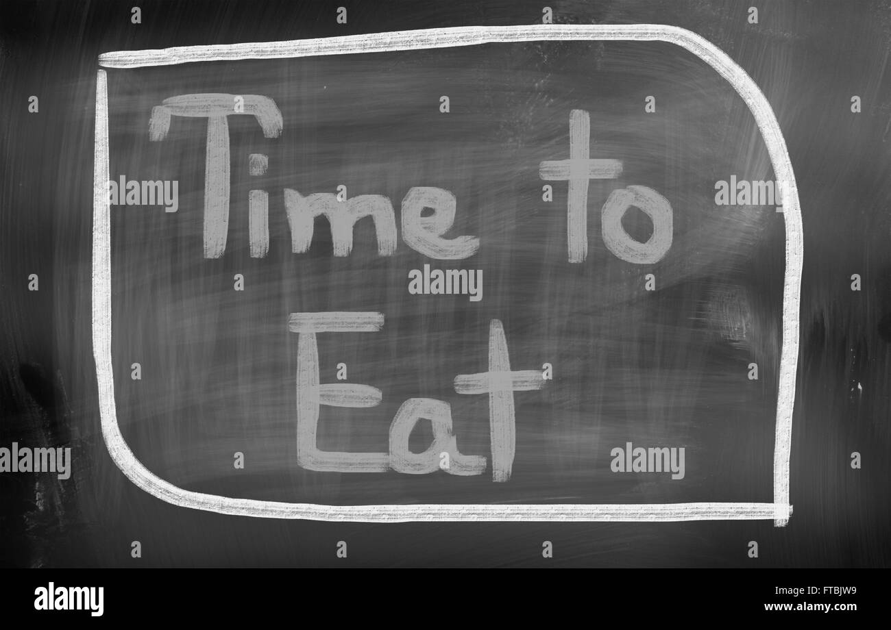 Time To Eat Concept Stock Photo - Alamy