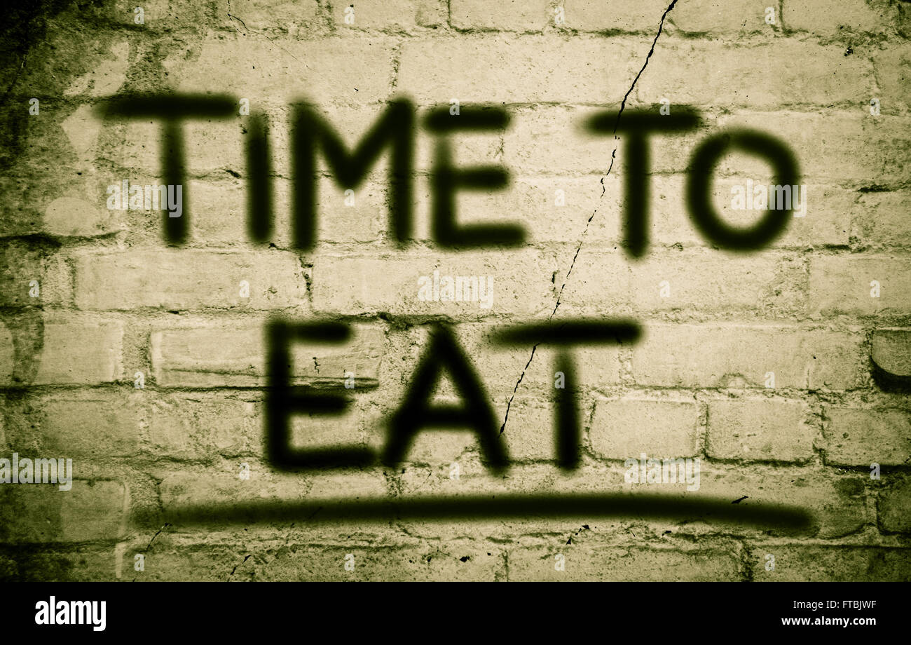 Time To Eat Concept Stock Photo - Alamy