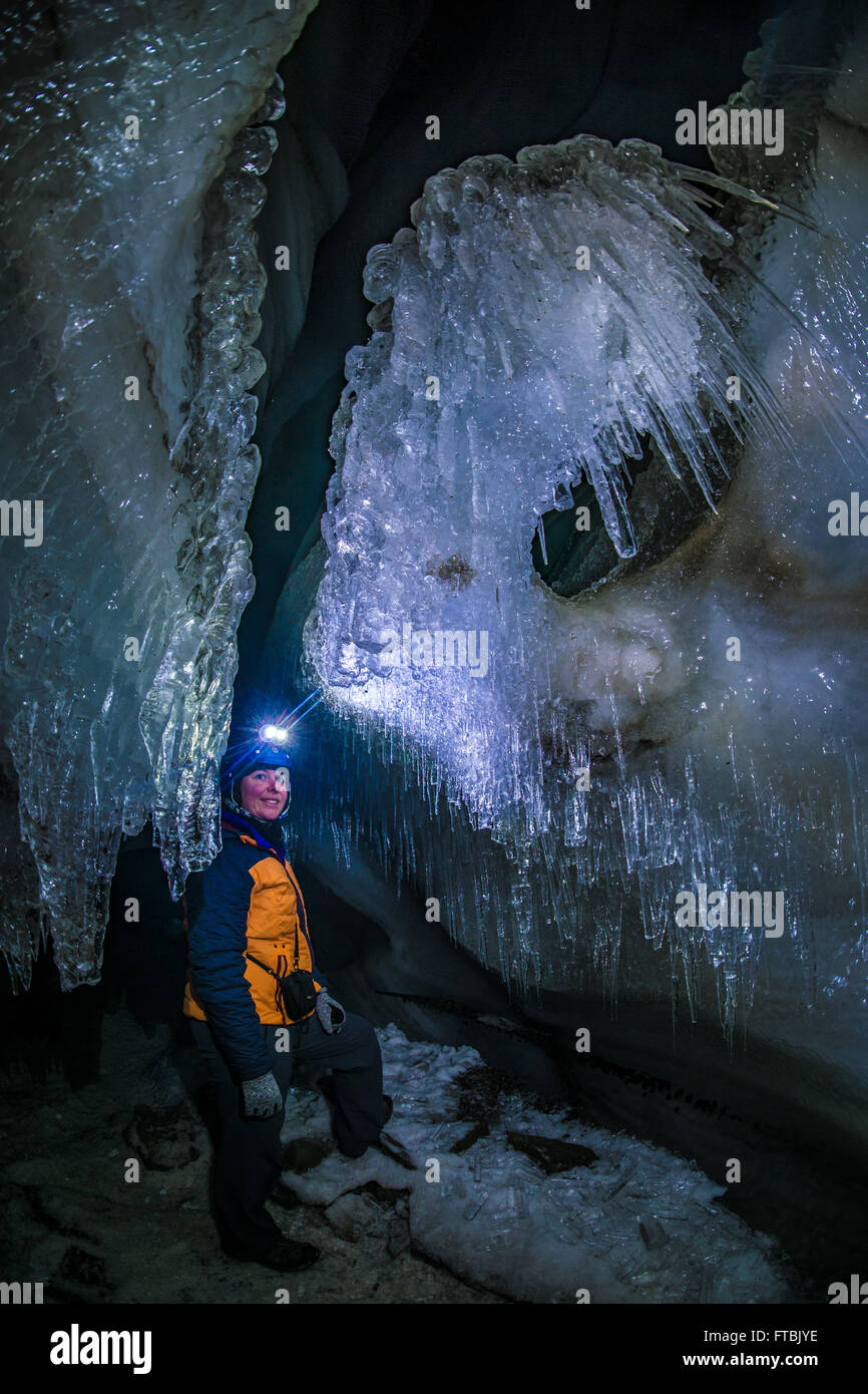 Longyearbyen ice cave hi-res stock photography and images - Alamy