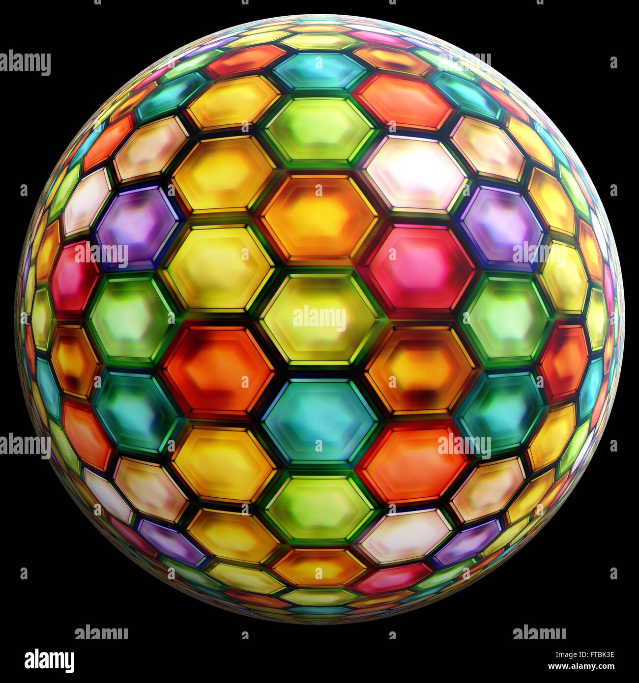 colorful ball on black background Stock Photo - Alamy