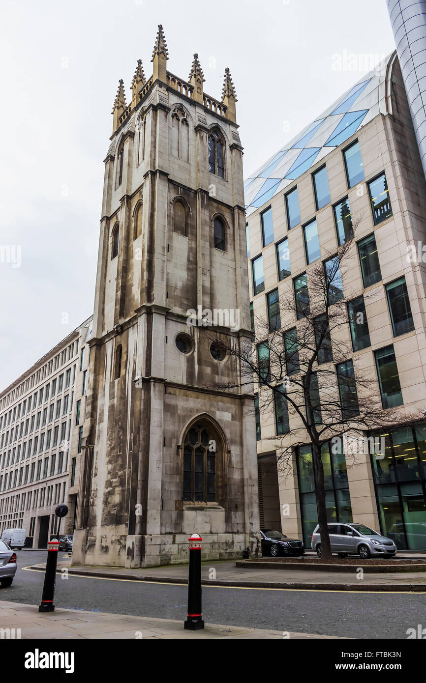 The Tower of St Alban's church in the city of London Stock Photo - Alamy