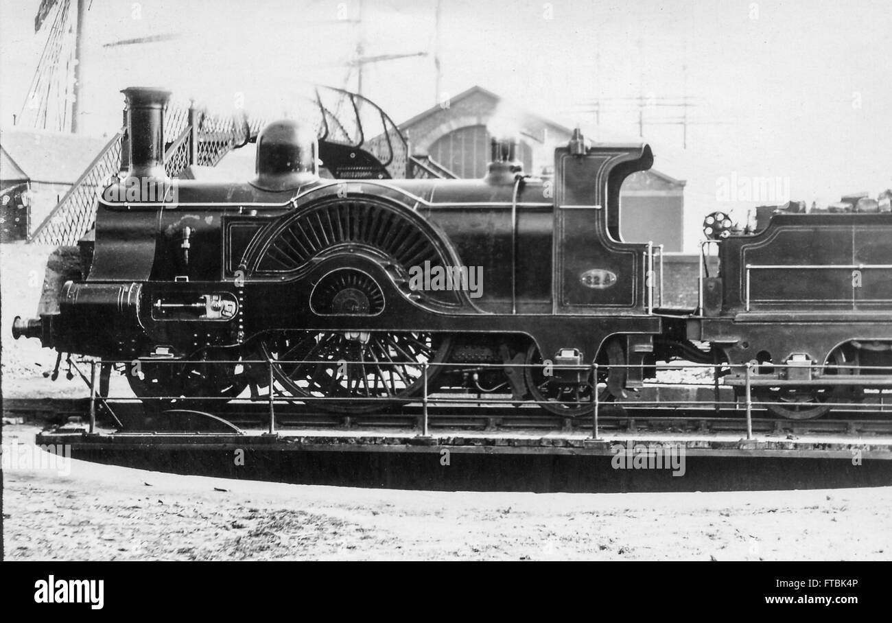 Caledonian Railway Conner Class 76 2-2-2 Locomotive renumbered 82A at ...