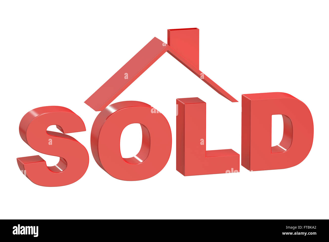 Sold house concept 3d hi-res stock photography and images - Alamy