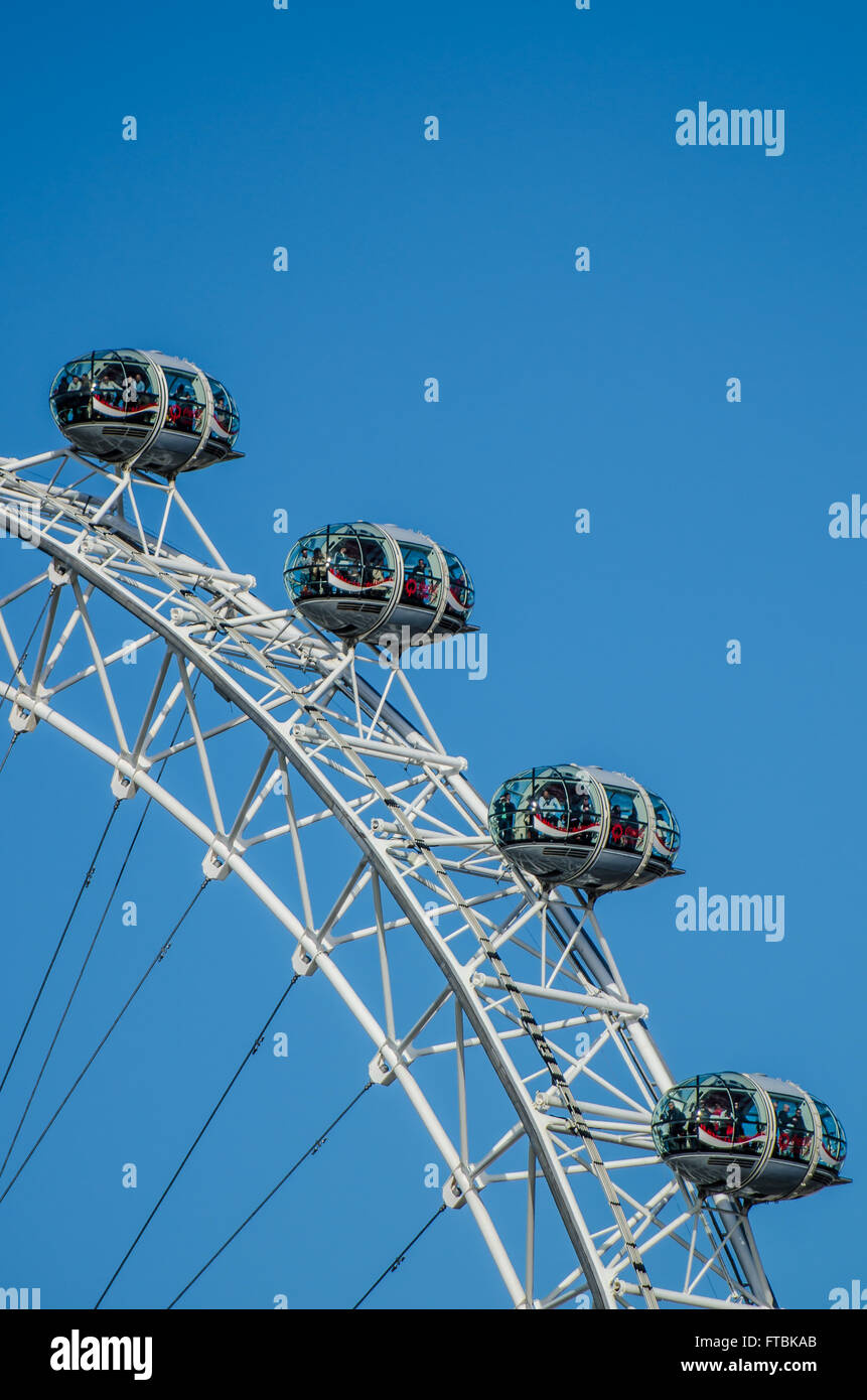 The London Eye is a giant Ferris wheel on the South Bank of the River ...