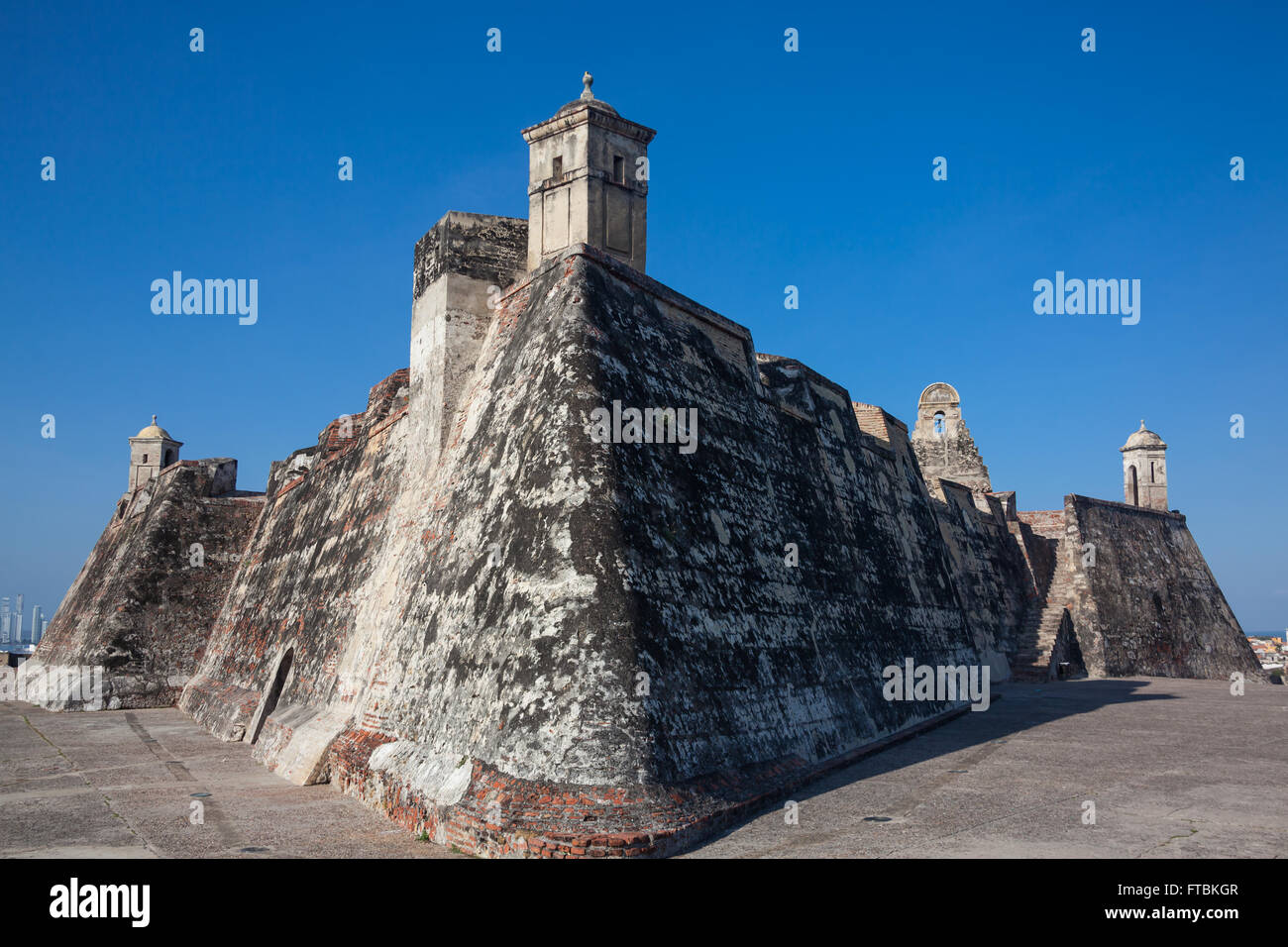 San Felipe Castle in Cartagena de Indias "Castillo de San Felipe Stock ...