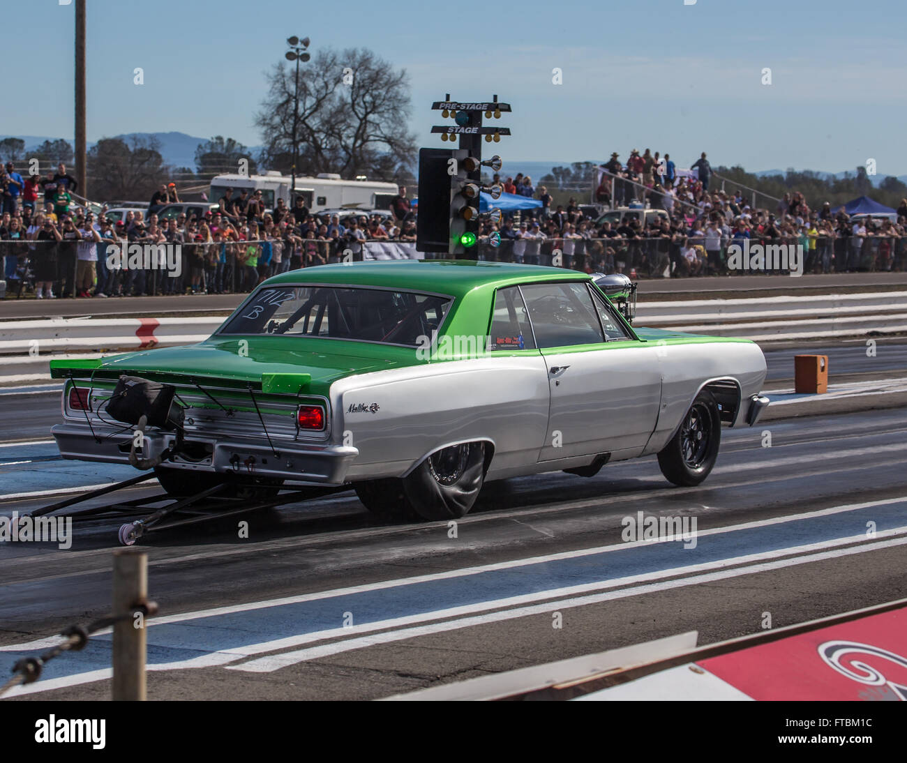 Action at the drag strip in Redding, California Stock Photo - Alamy
