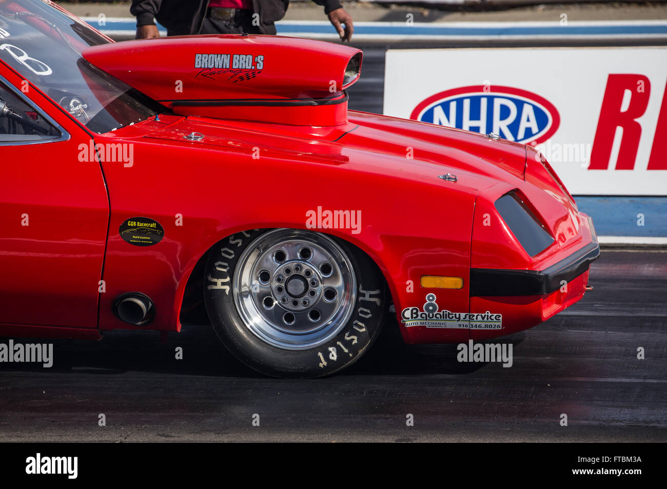 Action at the drag strip in Redding, California Stock Photo - Alamy