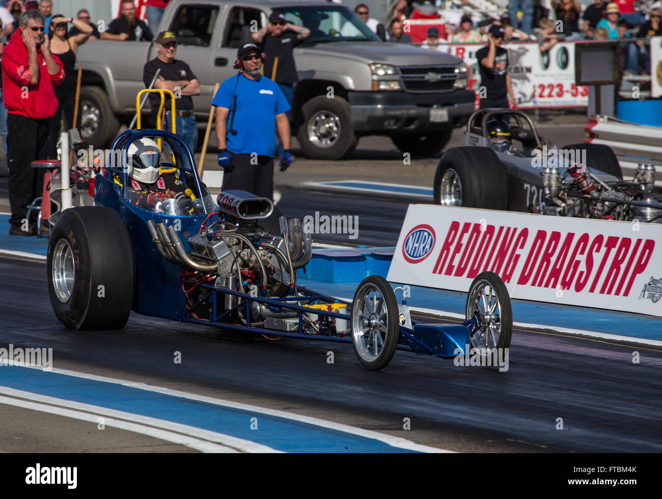 Action at the drag strip in Redding, California Stock Photo - Alamy