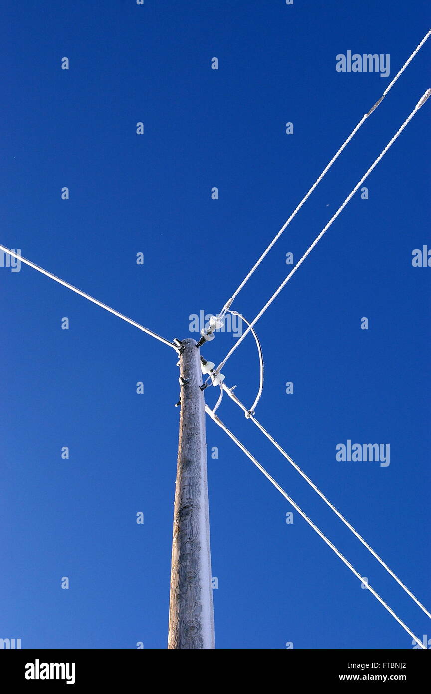 Telephone Line Pole High Resolution Stock Photography and Images - Alamy