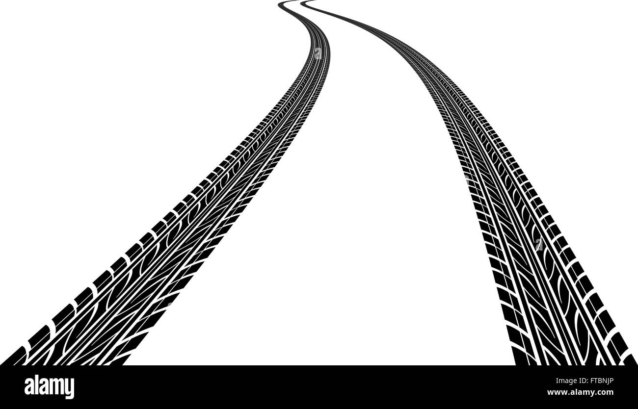 car tire prints a vector illustration Stock Vector Image & Art - Alamy